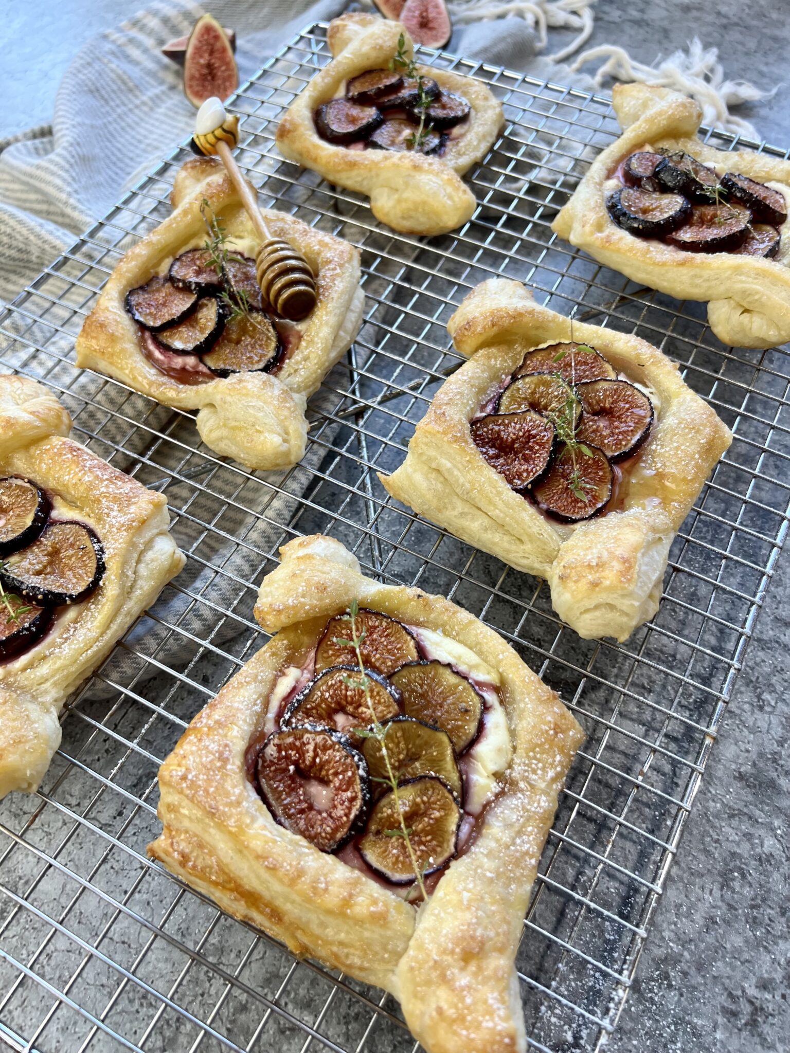 Fig, Goat Cheese and Thyme Puff Pastry - Vessys Gourmet Kitchen